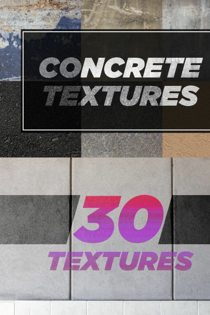 30 Concrete Textures – MasterBundles