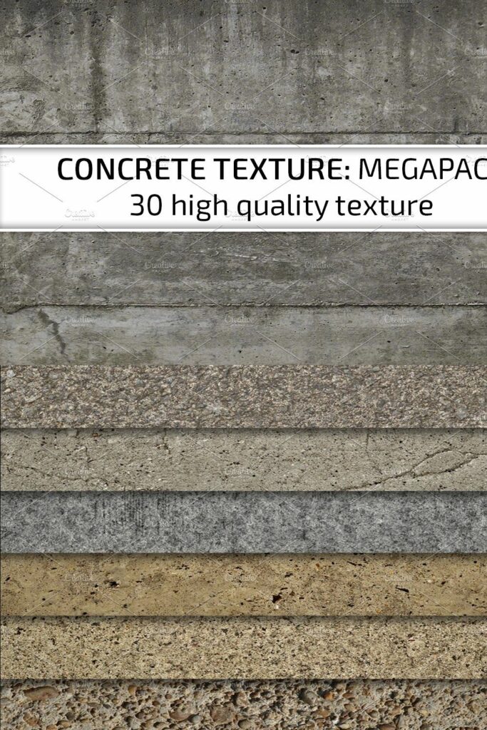 30 Concrete Textures Pack – MasterBundles