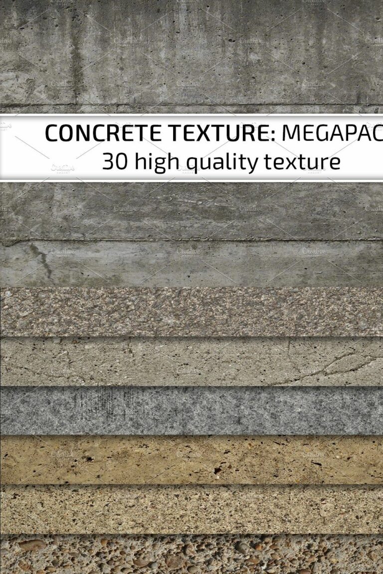 30 Concrete Textures Pack – MasterBundles