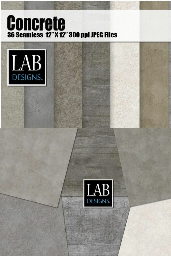 36 Seamless Concrete Textures – MasterBundles