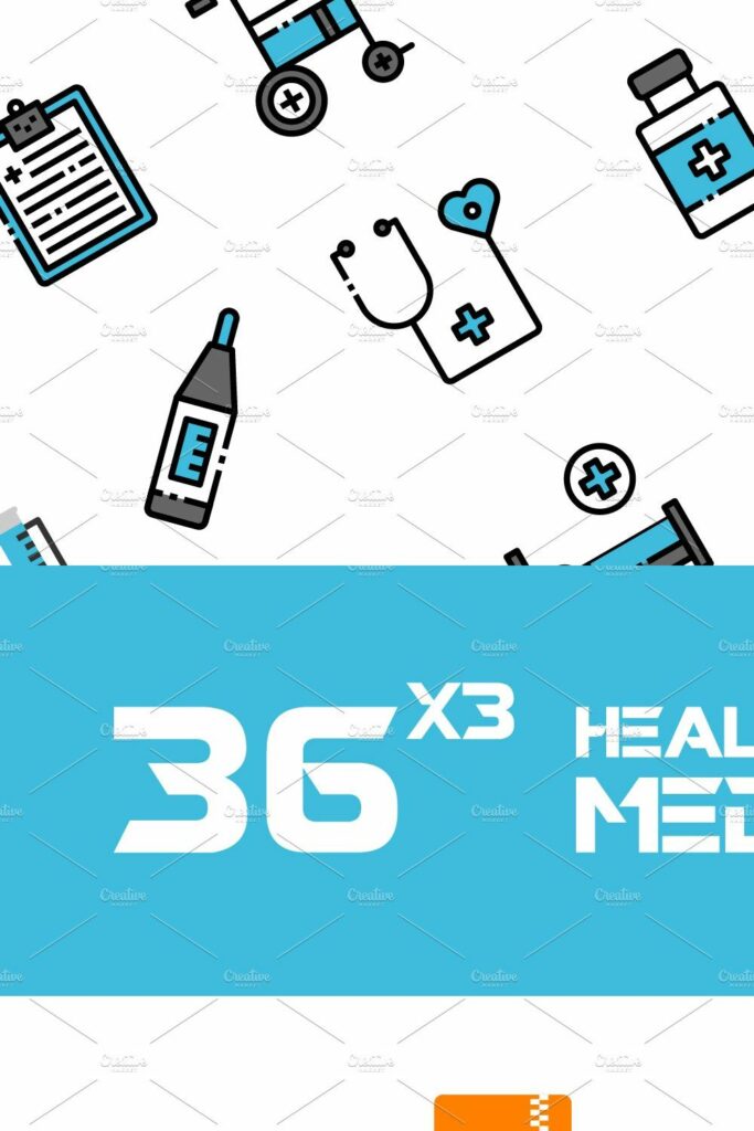 36x3 Healthcare & Medical icons – MasterBundles