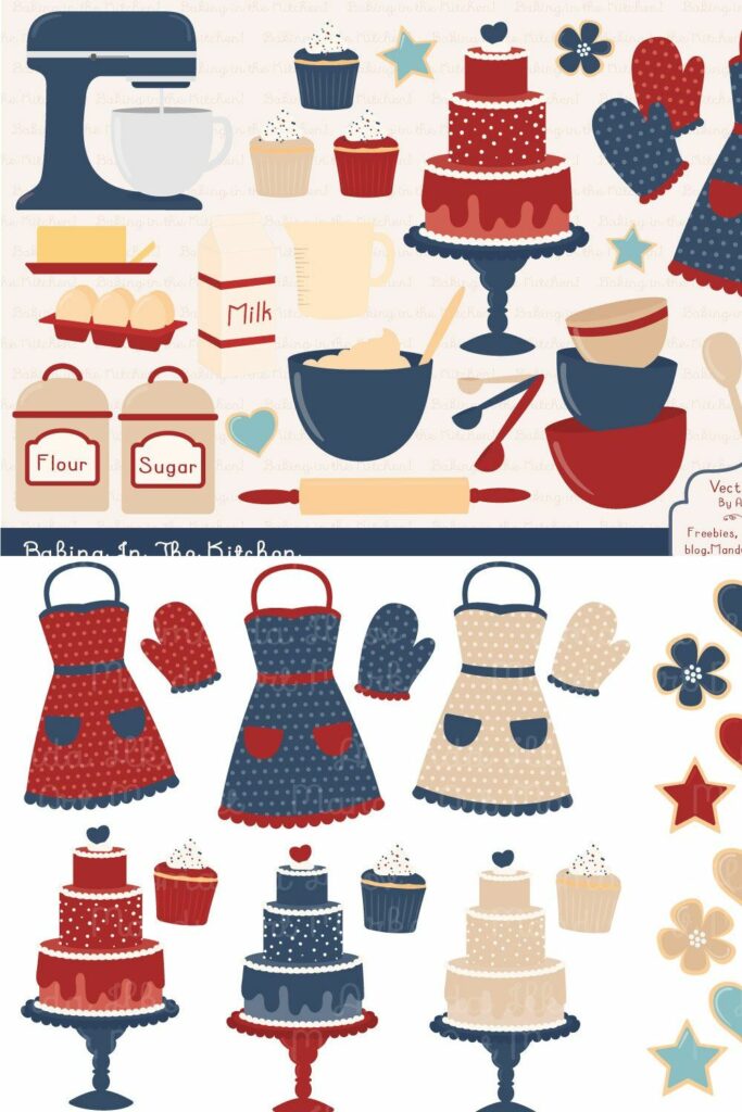 Americana Baking Clipart & Vectors – MasterBundles