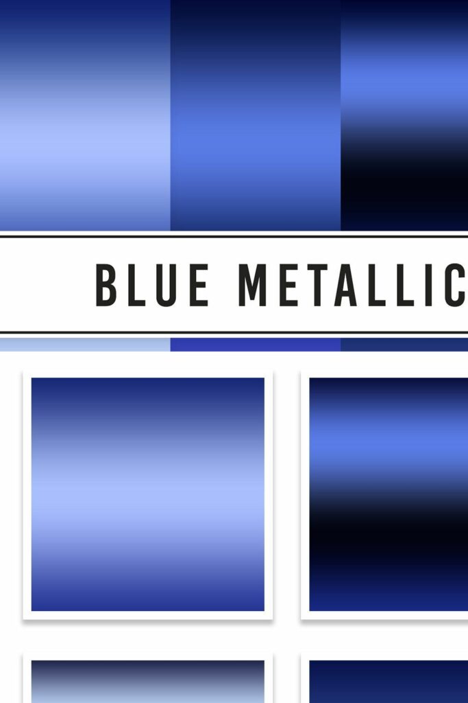 Blue Metallic Gradients – MasterBundles