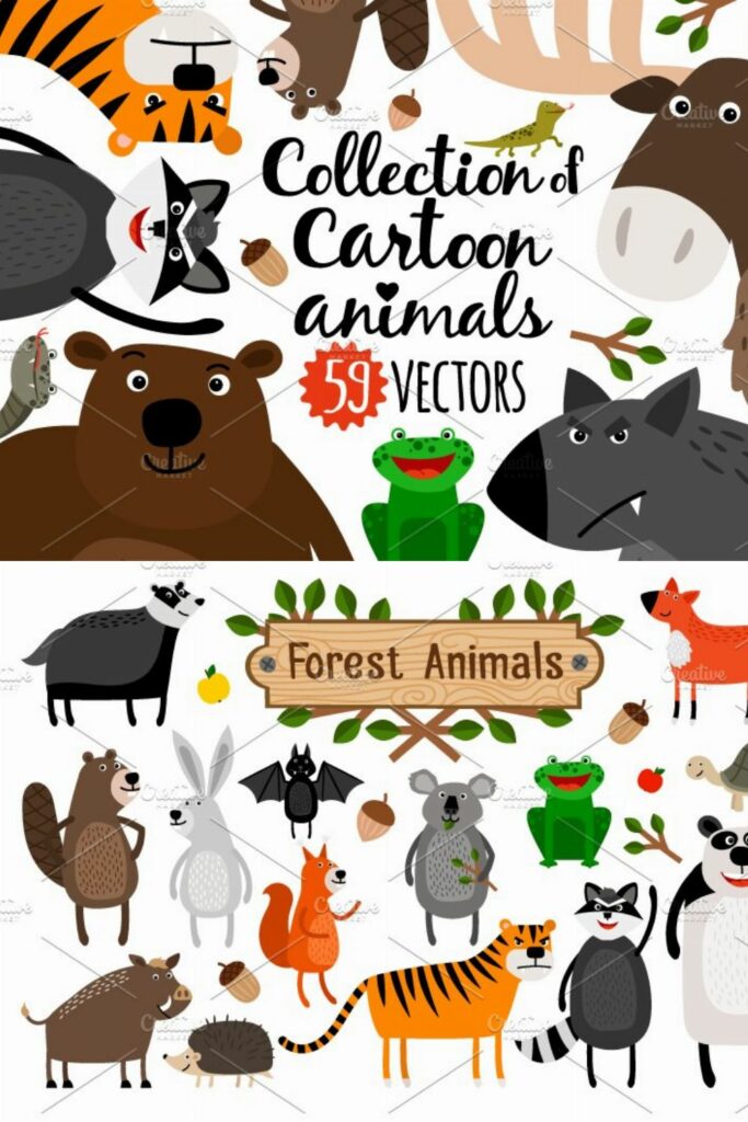 Cartoon Animals – MasterBundles