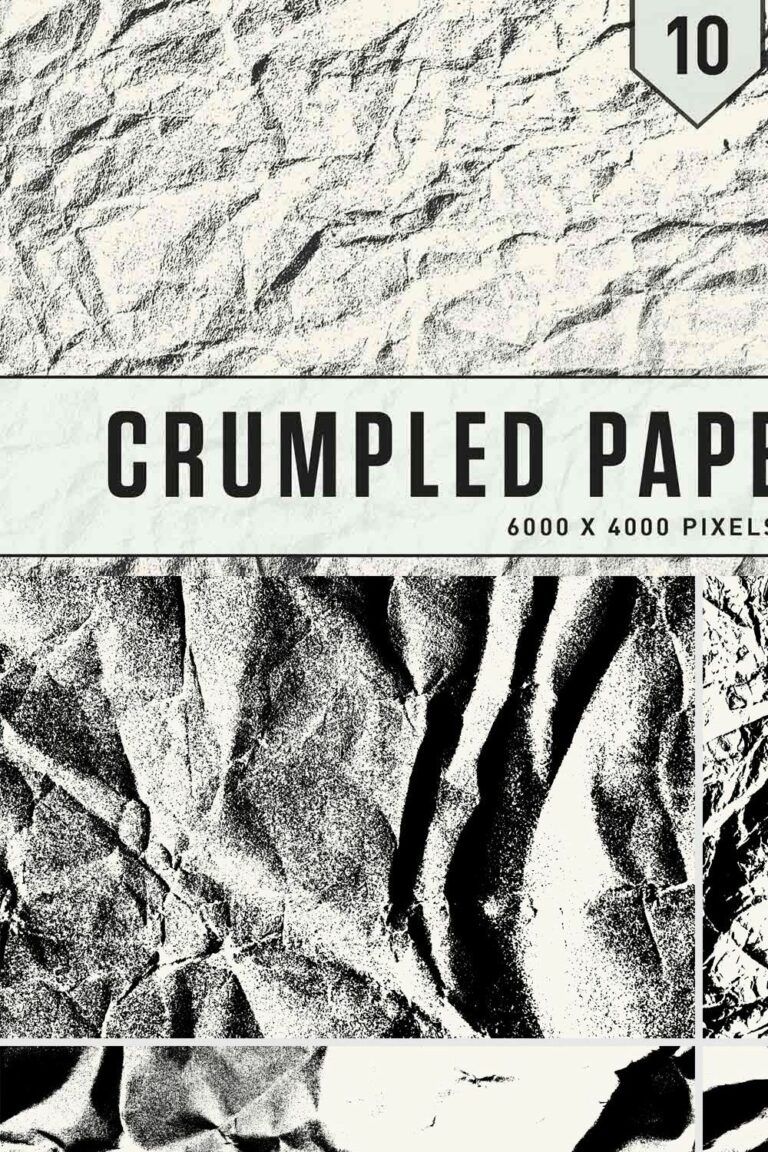 Crumpled Paper Textures – MasterBundles