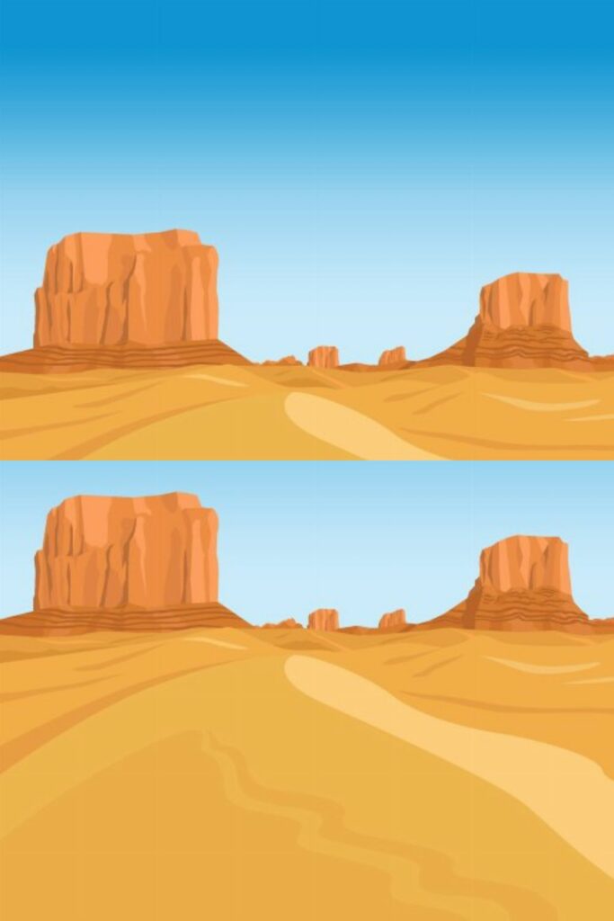 Desert landscape background – MasterBundles