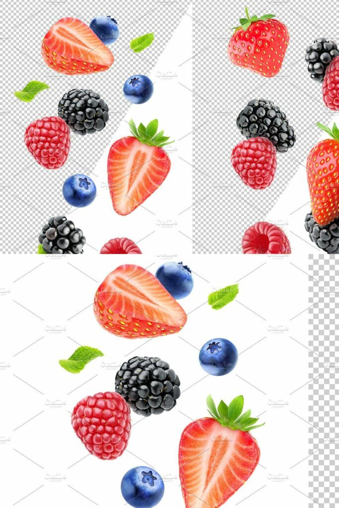 Falling berries – MasterBundles