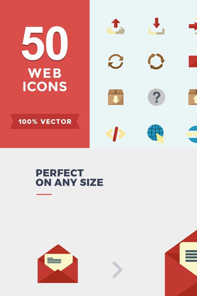 Flat Icons Web Set – MasterBundles