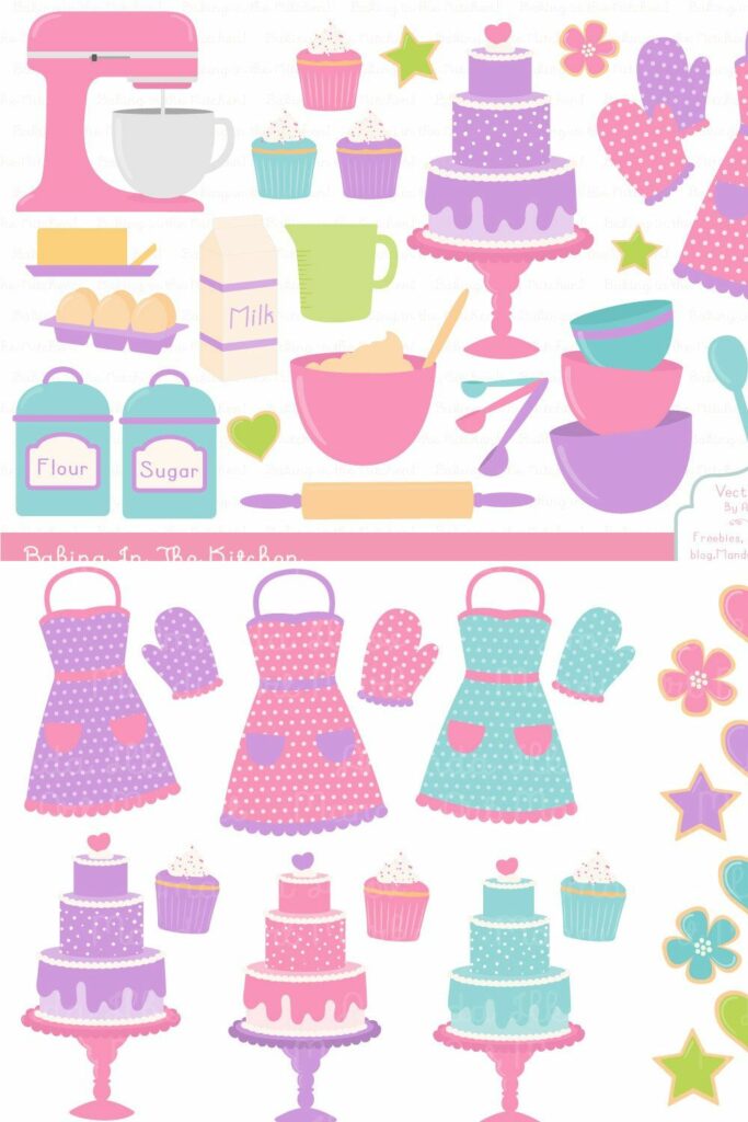Girls Baking Clipart & Vectors – MasterBundles