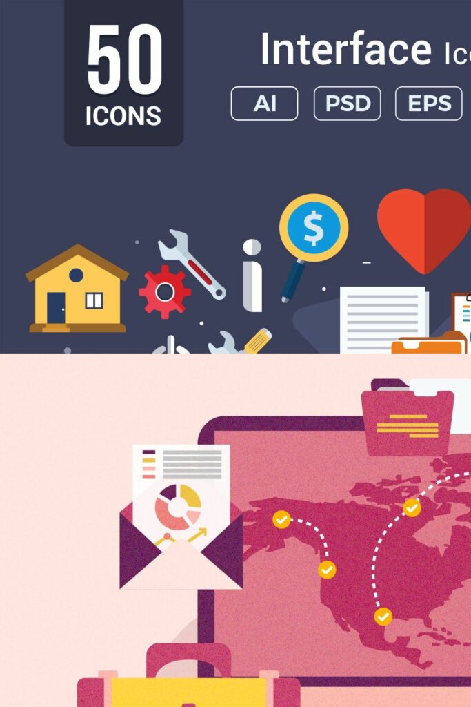 Interface Vector Icons V2 – MasterBundles