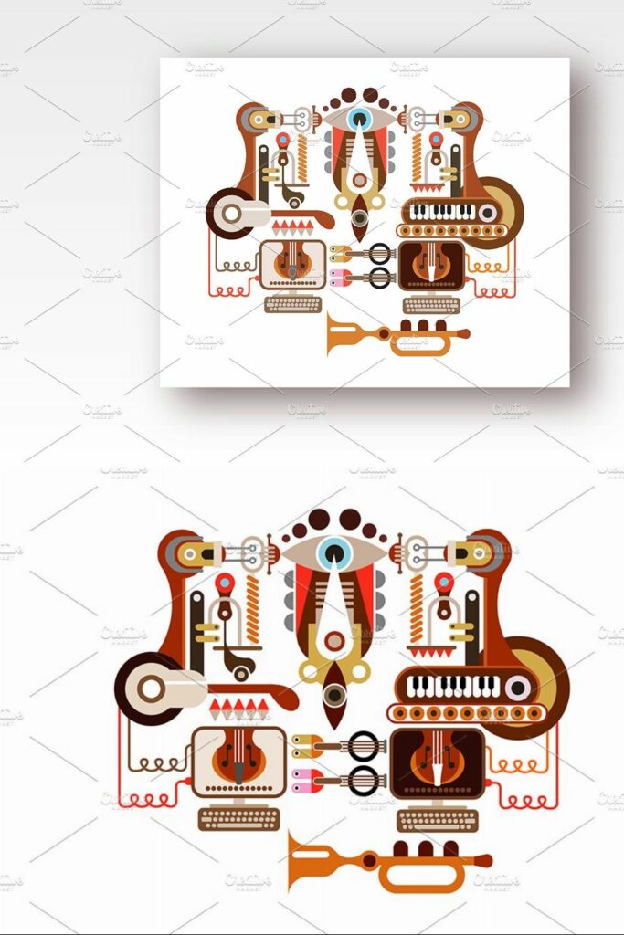 Jukebox vector artwork – MasterBundles