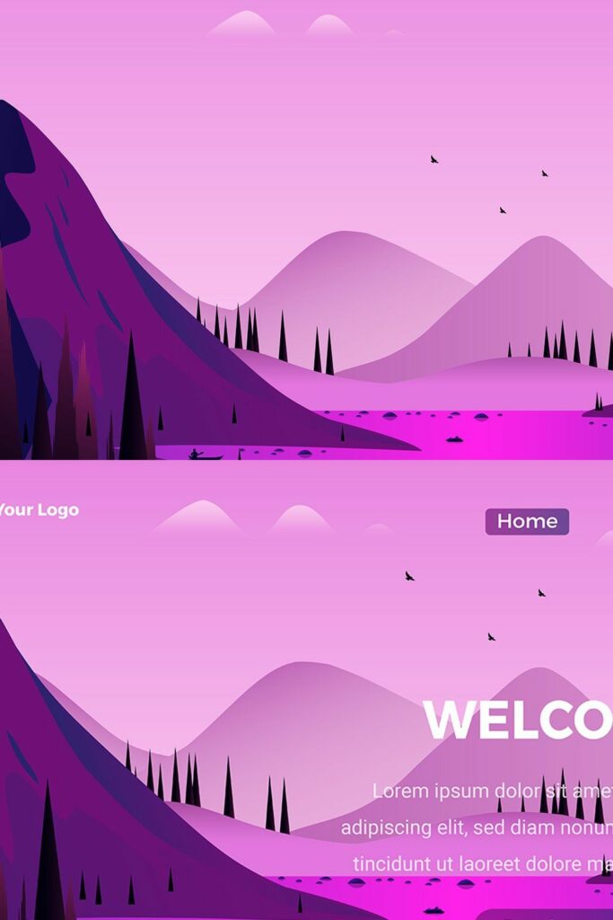 Landscape Vector Illustration – MasterBundles