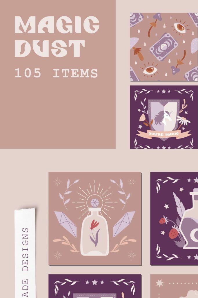 Magic Dust | Clipart + Patterns – MasterBundles