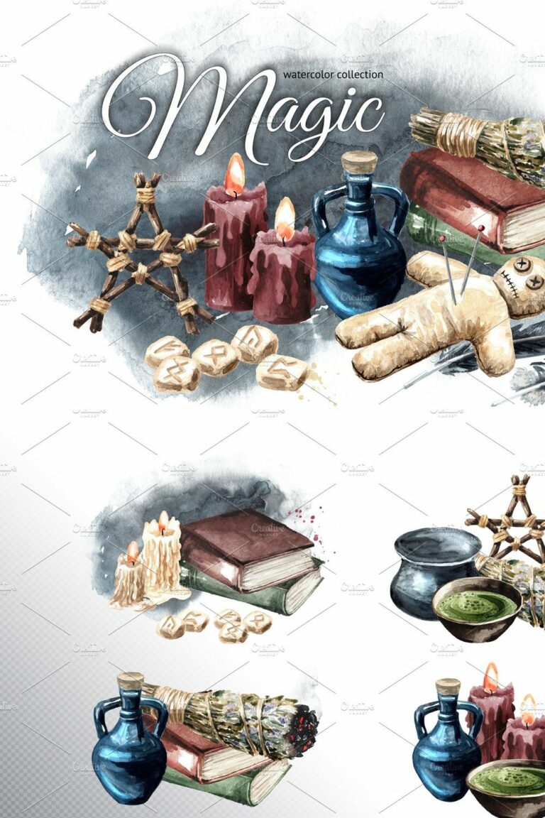 Magic. Watercolor collection – MasterBundles