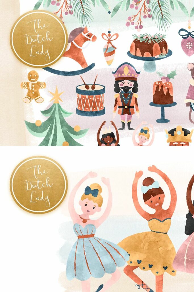 Nutcracker Ballet Christmas Clipart – MasterBundles
