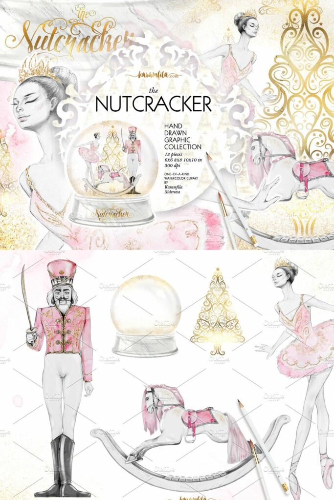 Nutcracker Christmas Clipart – MasterBundles