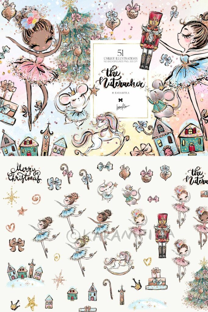 Nutcracker Clipart Christmas – MasterBundles