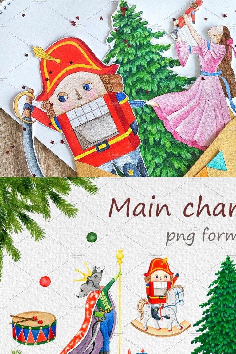 Nutcracker. Watercolor set (600DPI) – MasterBundles