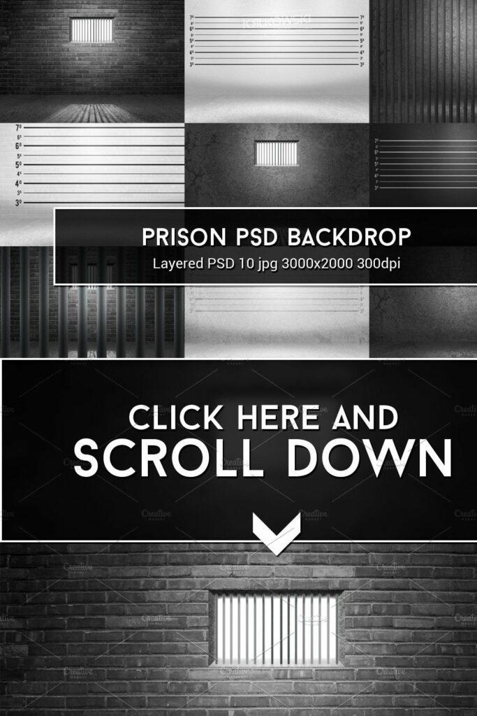 Prison PSD Backdrop – MasterBundles