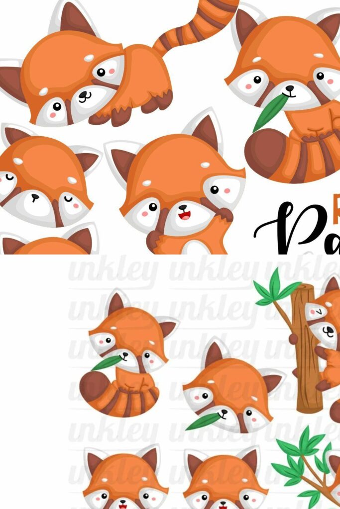 Red Panda Clipart - Cute Animal – MasterBundles