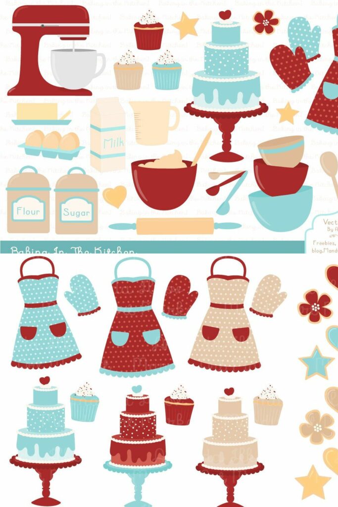 Retro Baking Clipart & Vectors – MasterBundles