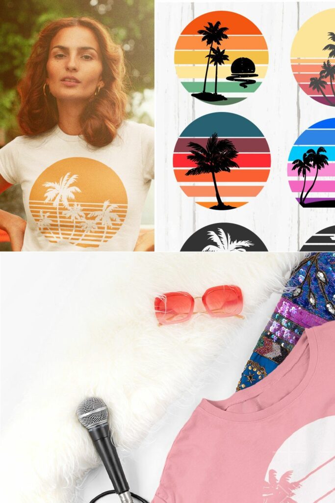 Retro Sunset Background Bundle SVG – MasterBundles