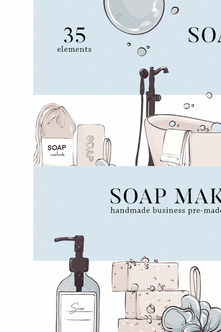 Soap bar clipart Self care spa PNG – MasterBundles