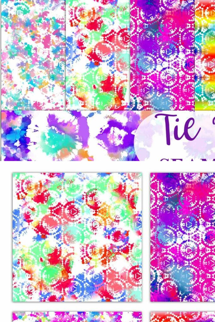 Tie Dye Digital Paper – MasterBundles