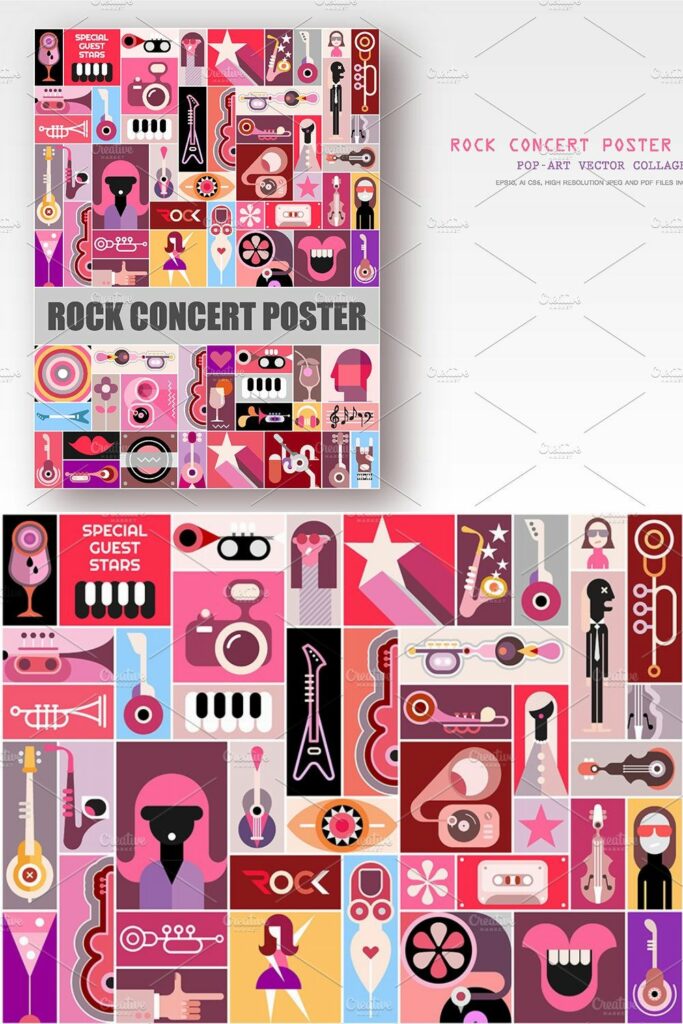 Two Rock Concert Poster designs – MasterBundles