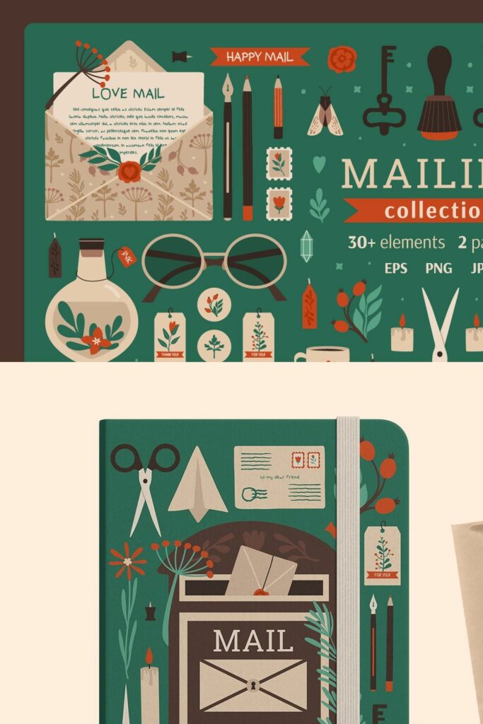 Vintage Mail Set. Clip Arts – MasterBundles