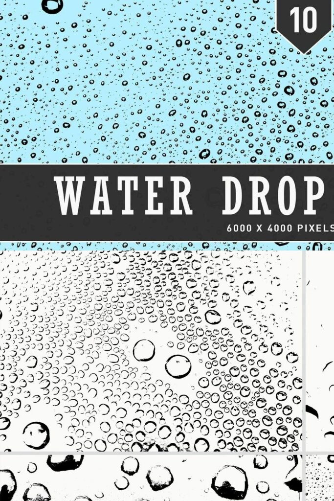 Water Drop Textures – MasterBundles