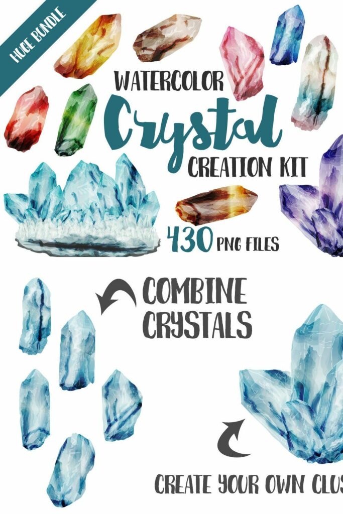 Watercolor Crystal Creation Kit – MasterBundles
