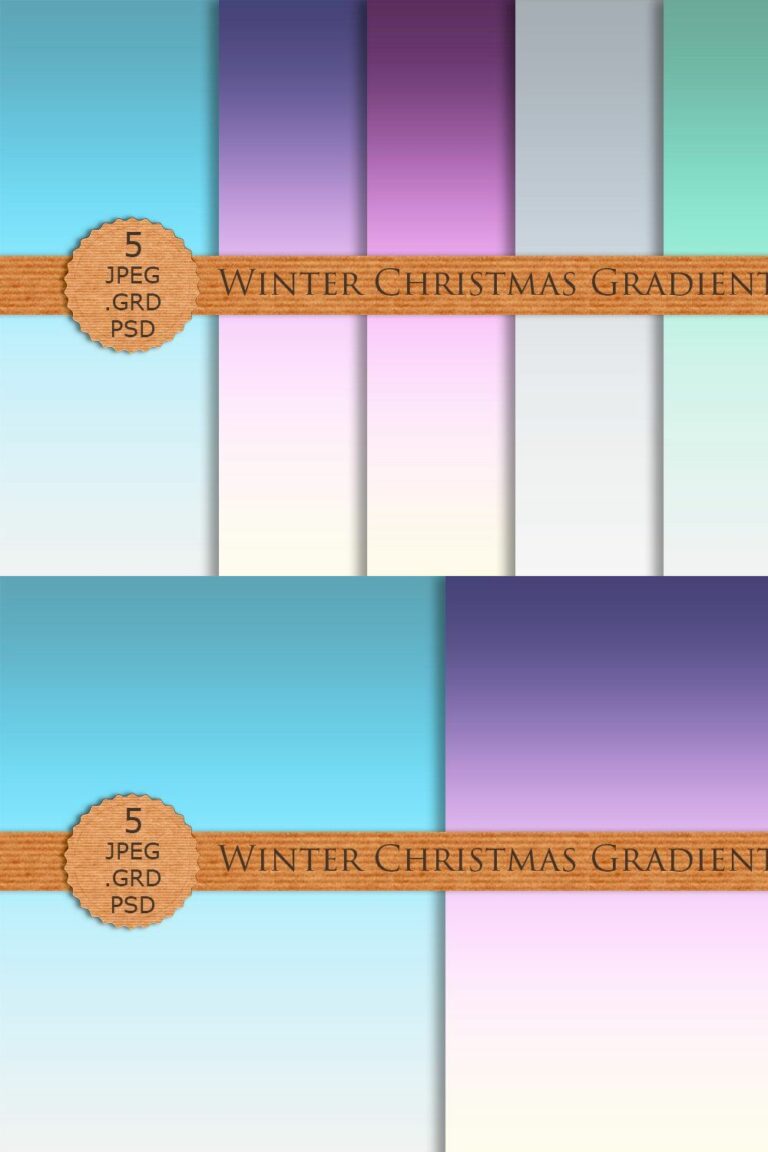 WINTER CHRISTMAS GRADIENTS Photoshop – MasterBundles