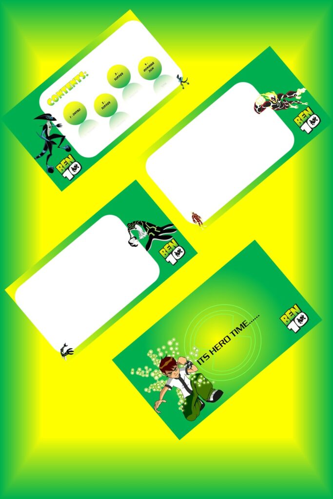 BEN 10 POWER POINT TEMPLATES - MasterBundles