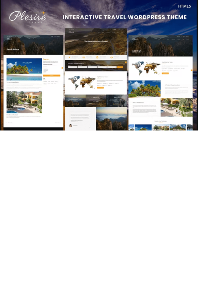 Free Interactive Tour Travel Agency Website Template - MasterBundles
