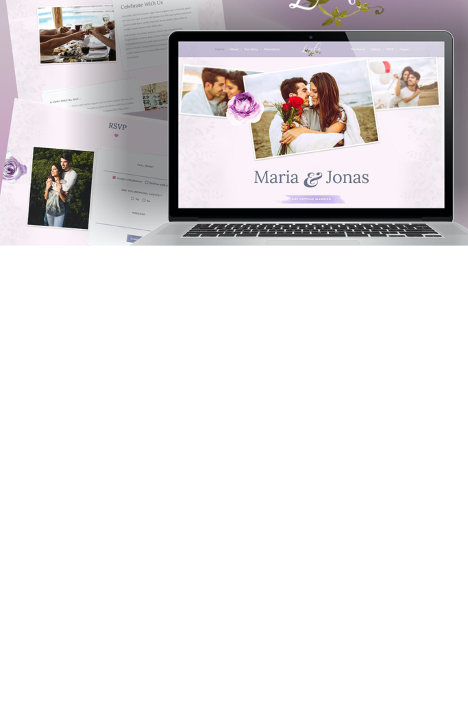 Free Responsive HTML Wedding Template - MasterBundles