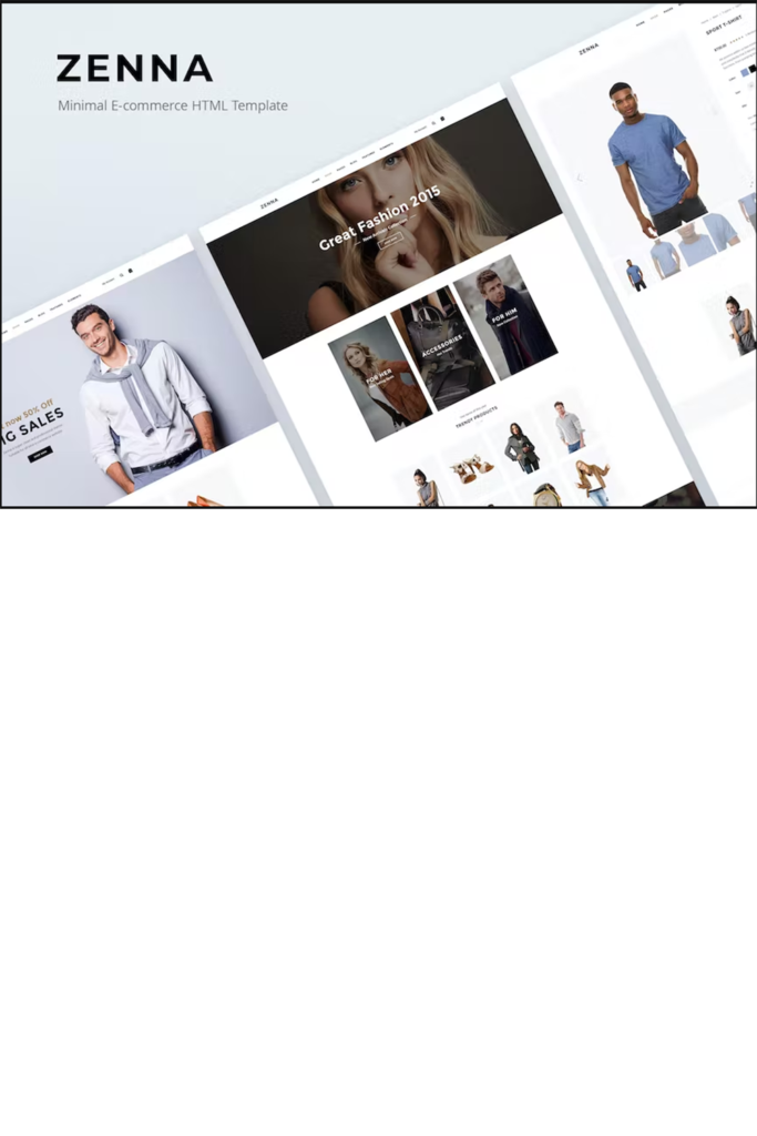 Free Minimal Ecommerce HTML Template - MasterBundles