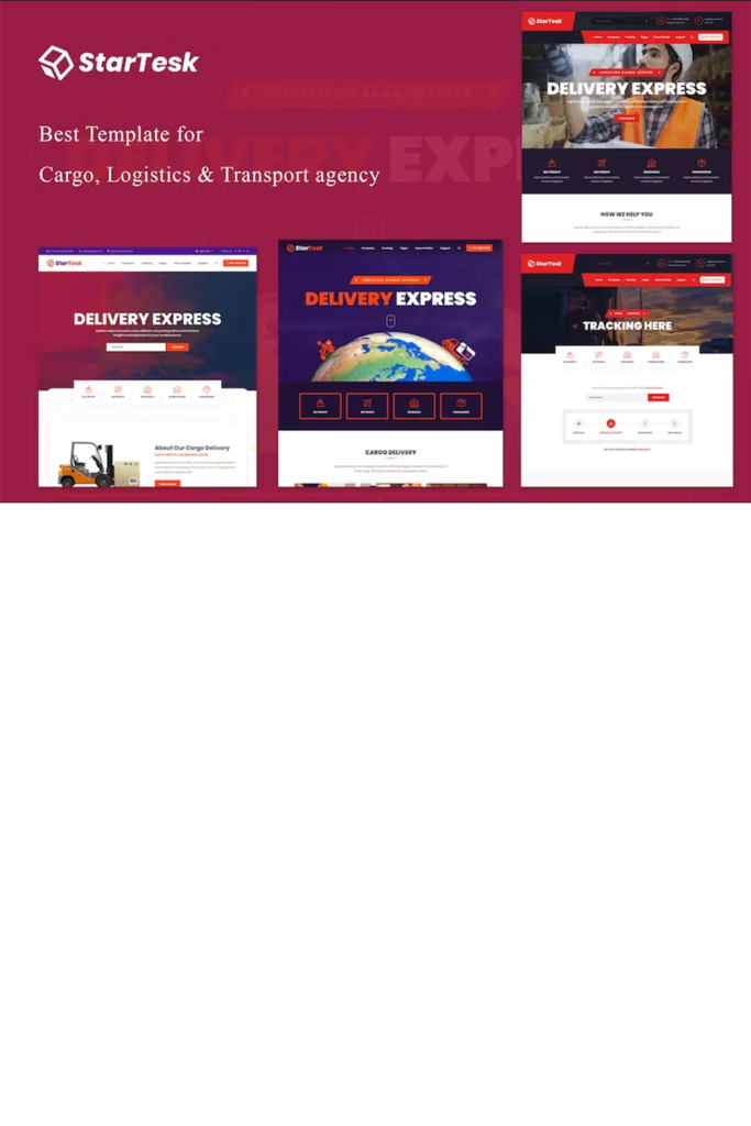 Free Startesk Cargo Logistics & Transport HTML5 Template - MasterBundles