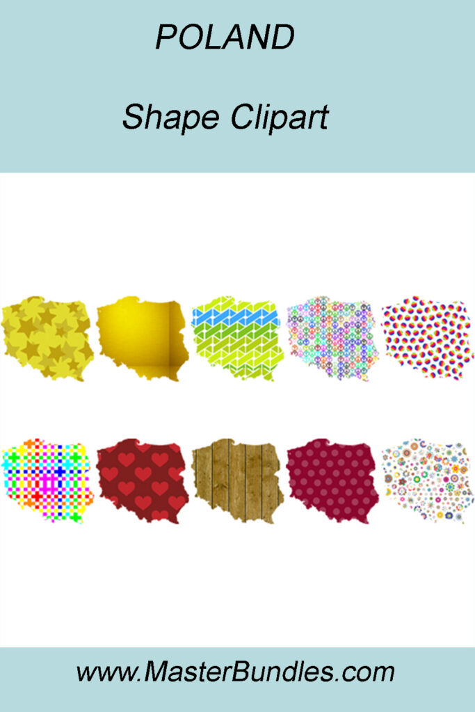 POLAND SHAPE CLIPART ICONS - MasterBundles