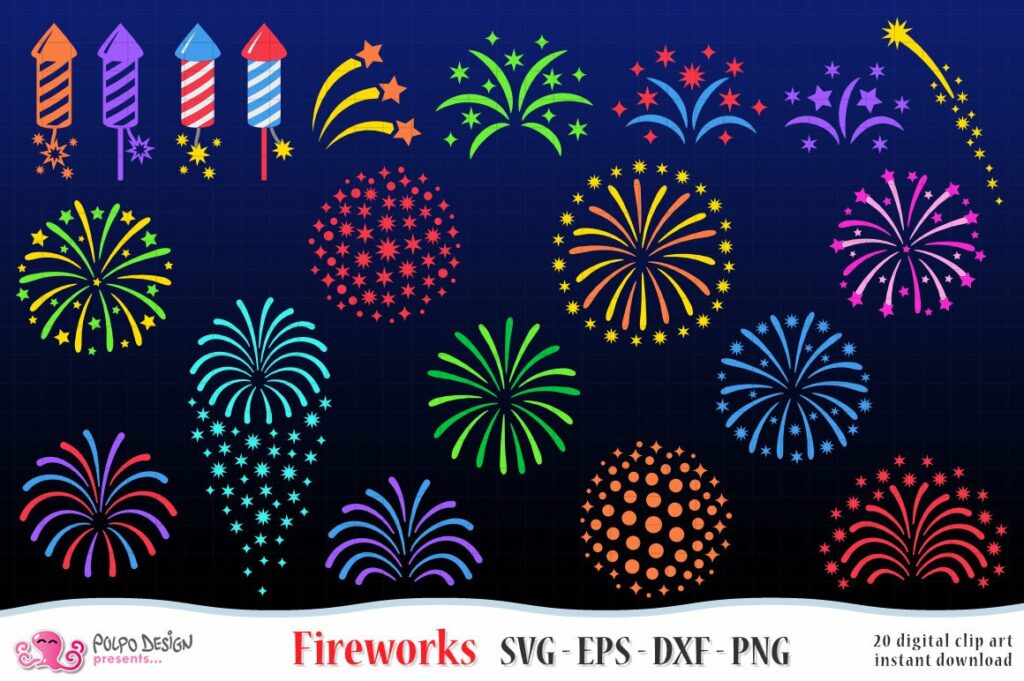 Fireworks SVG, Eps, Dxf, Png – MasterBundles