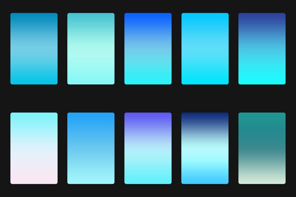 Ocean Blue Gradients – MasterBundles