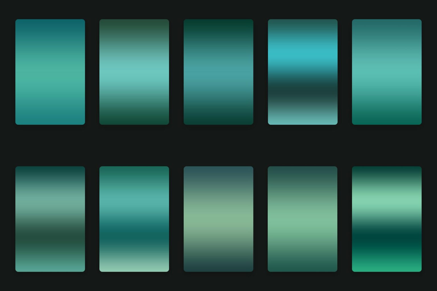 Teal Sapphire Gradients – MasterBundles