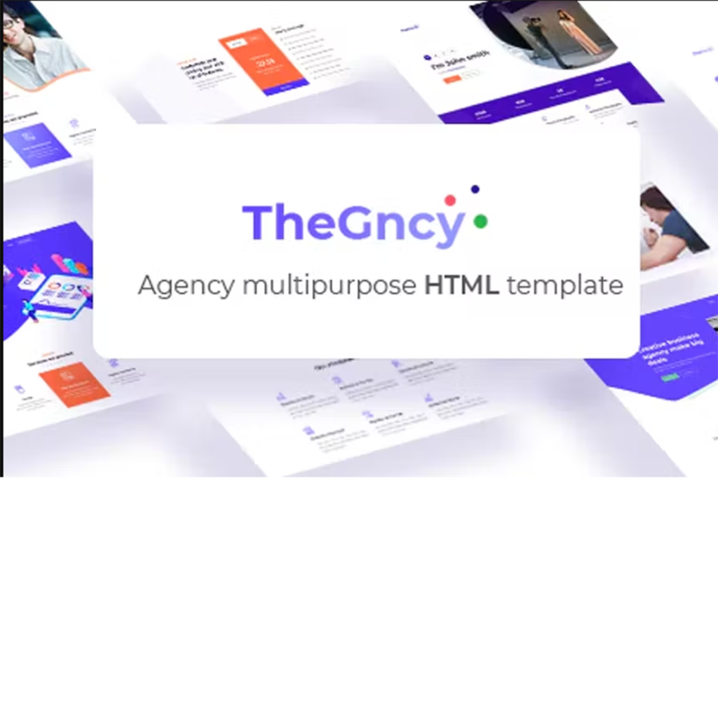 Free TheGncy Multipurpose Agency HTML Template - MasterBundles