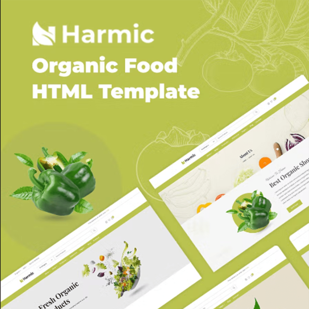 Free Organic Food HTML Template - MasterBundles