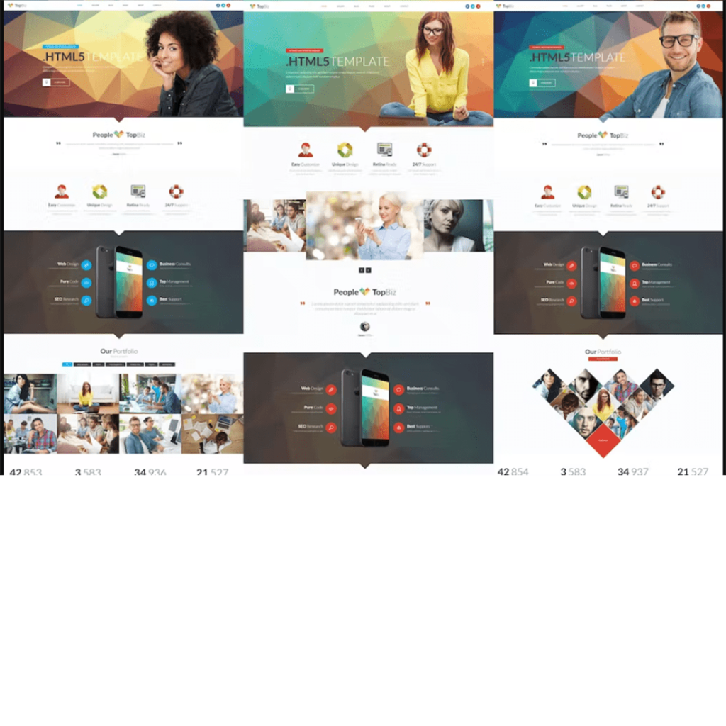 TopBiz Responsive Corporate HTML5 Template - MasterBundles