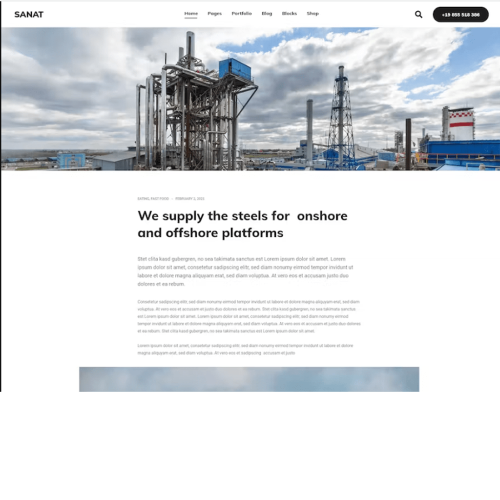 Free Architectural Interior Design HTML Template - MasterBundles