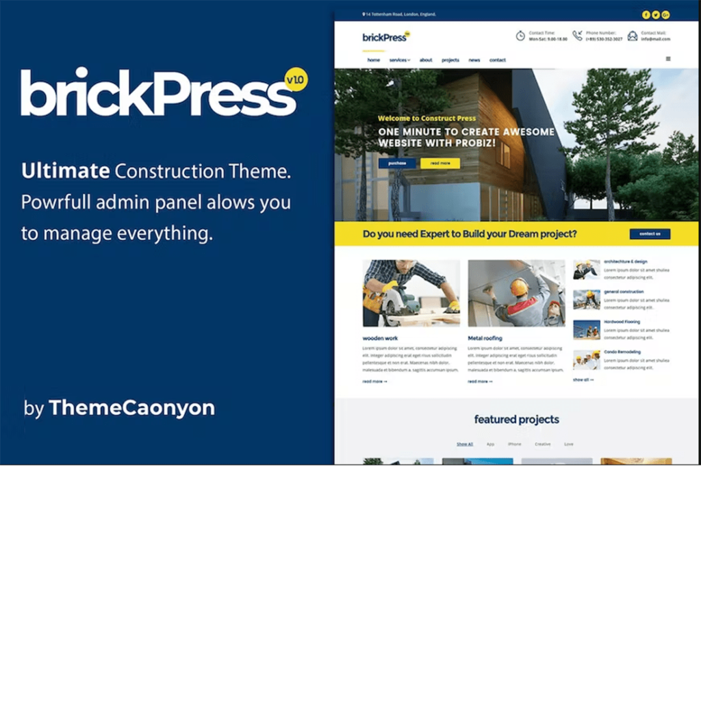 Free Construction HTML Template - MasterBundles