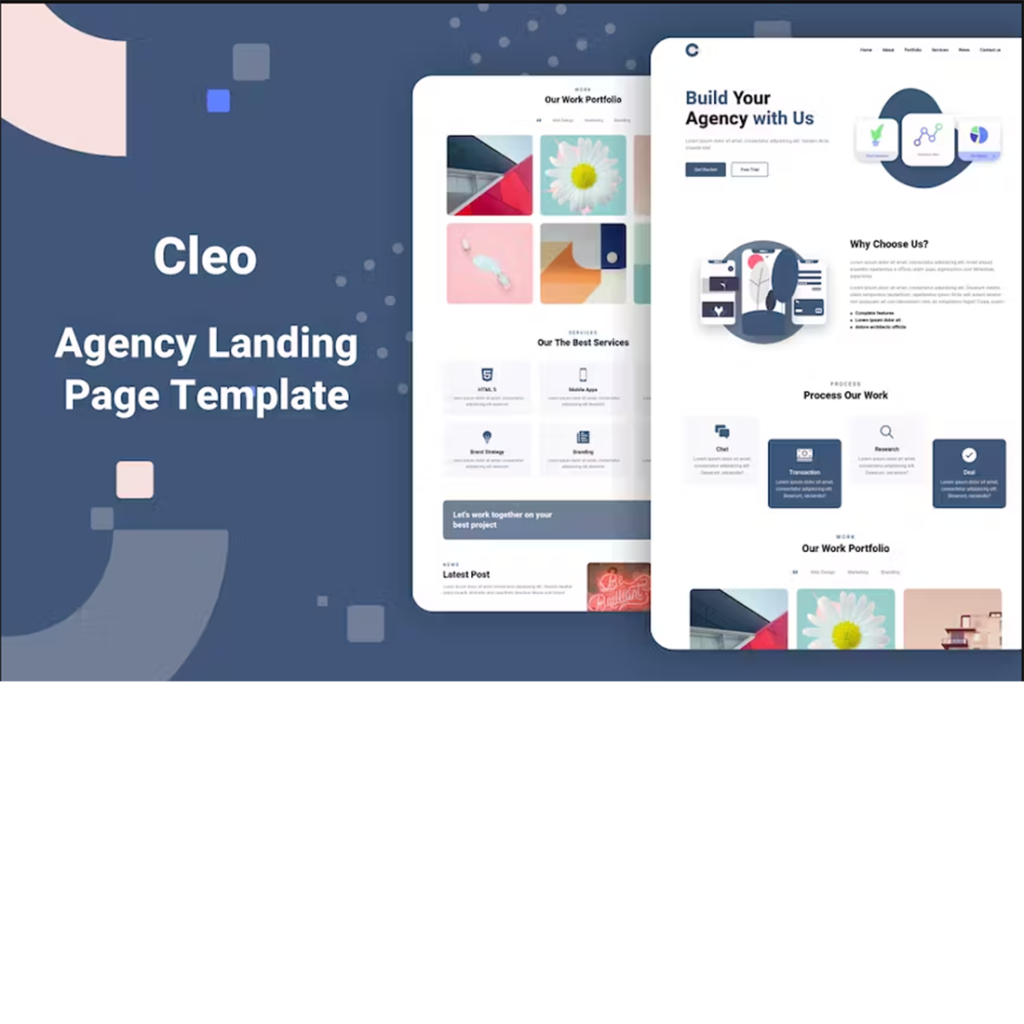 Free Business Agency Website Template - MasterBundles