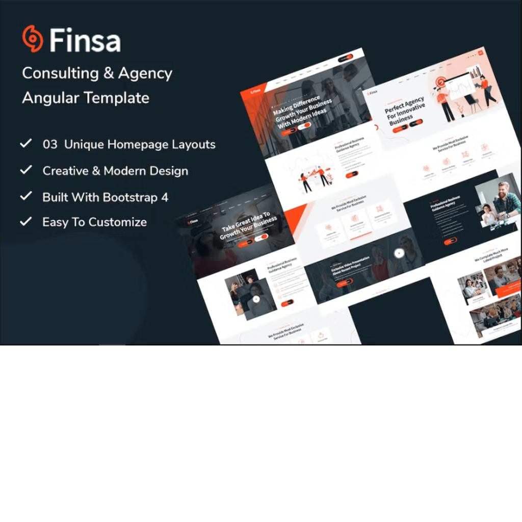 Free Consultancy & Business Angular Template - MasterBundles