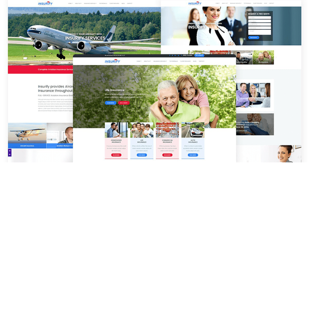 Free Ultimate Template for Insurance Agency Template - MasterBundles